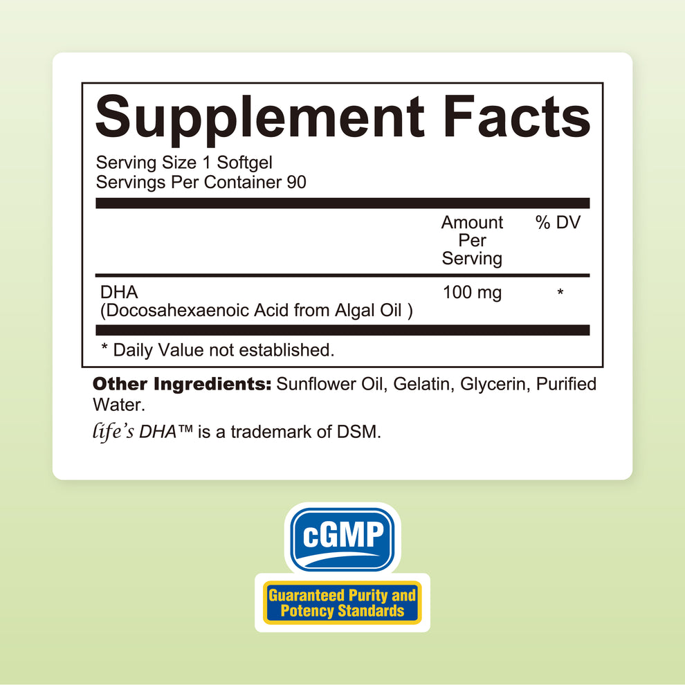 Algal Oil DHA Softgel – Nature'sNutra